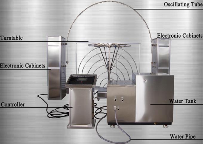 IPX3 IPX4 Splash Water Test Chamber / Lab Testing Equipment With ...